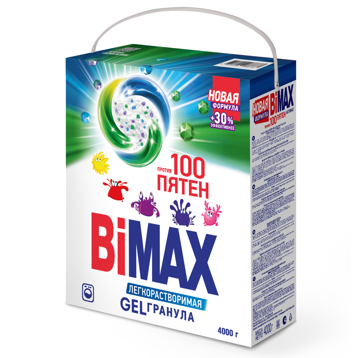 Стиральный порошок BiMax 100 пятен Автомат, 4 кг — купить в Казани по цене 636.00 руб. Интернет ...